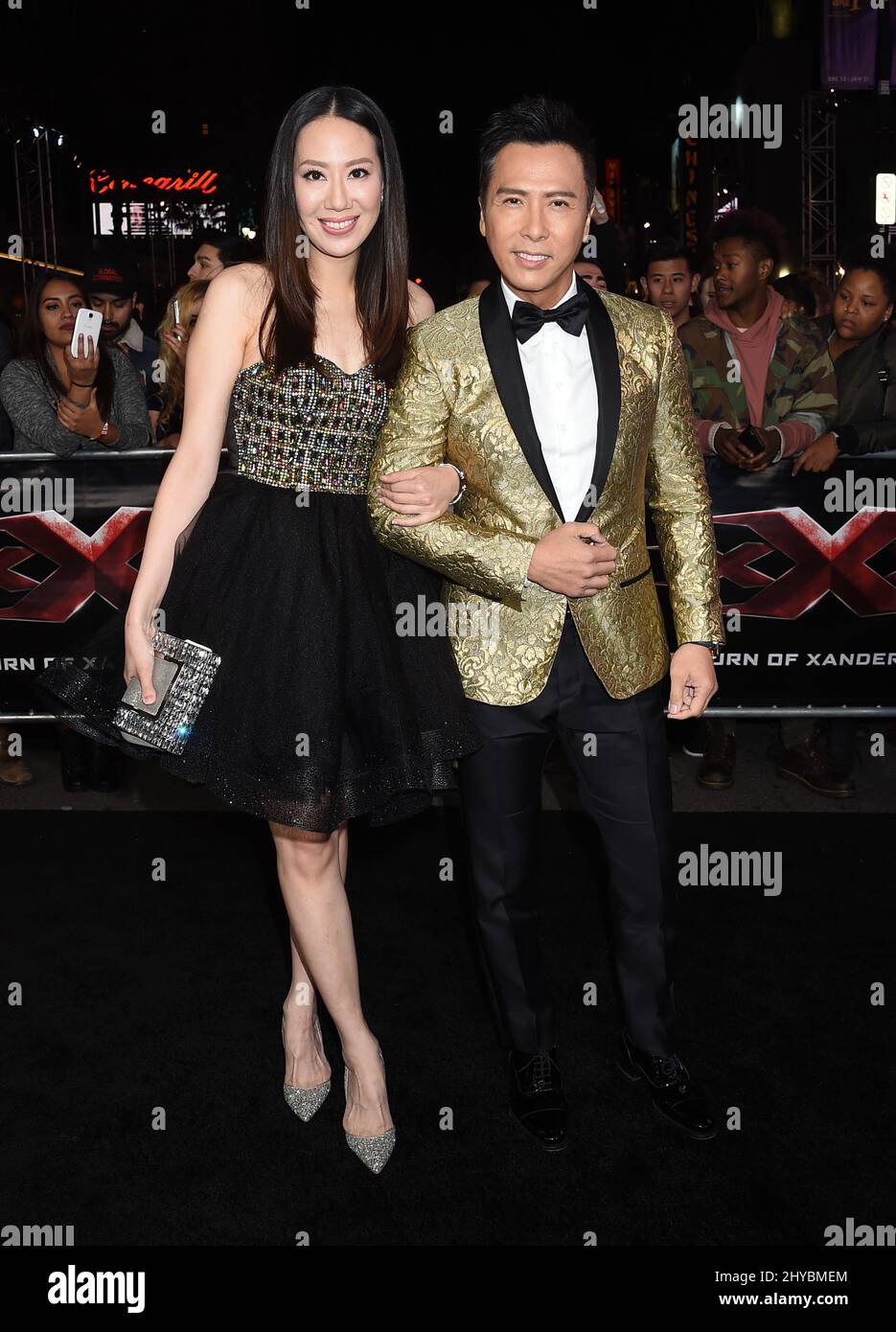Donnie Yen and Cissy Wang arriving for the "xXx: Return of Xander Cage" premiere held at the TCL ...
