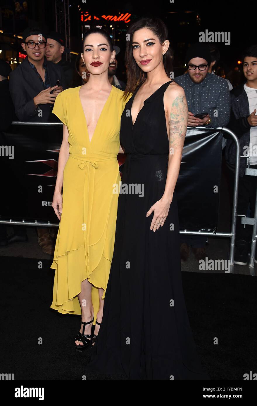 Jess Origliasso and Lisa Origliasso of The Veronicas arriving for the ...