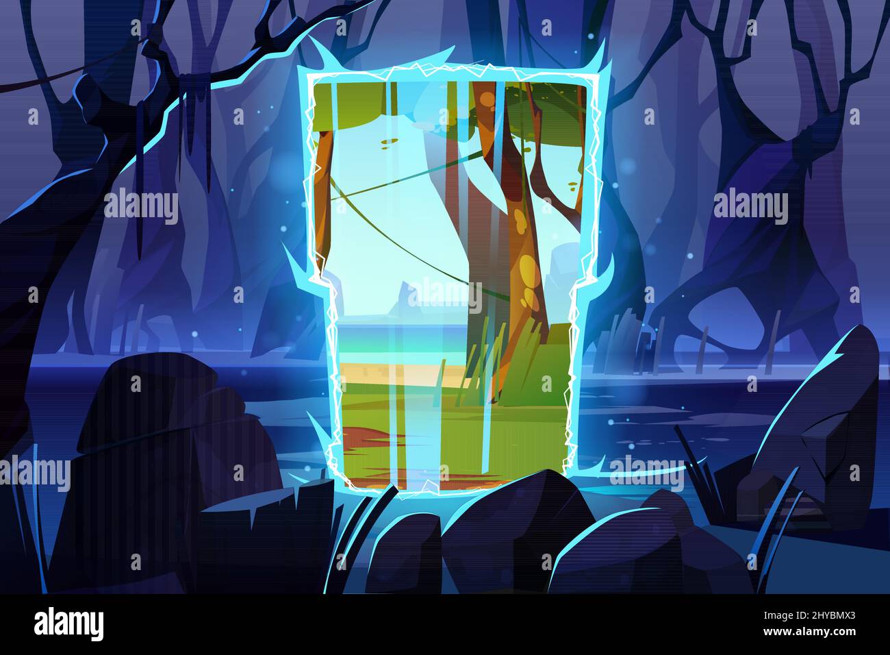 Dark trunks and light trunks Stock Vector Images - Alamy