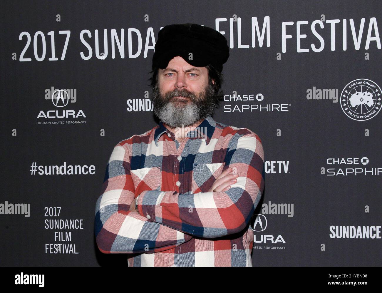 Nick Offerman attends the "The little hours" premiere at Sundance Film ...