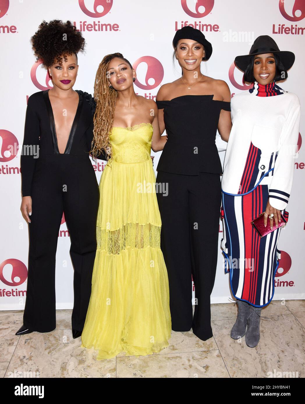 Kellee Stewart, Meagan Good, Keri Hilson and Kelly Rowland attending ...