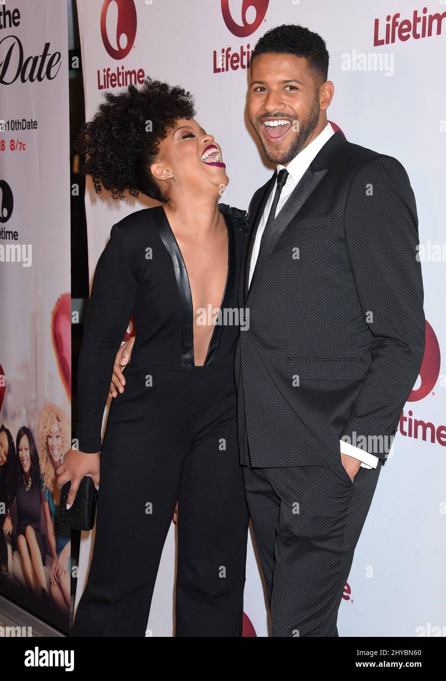 Kellee Stewart and Jeffrey Bowyer-Chapman attending the premiere ...