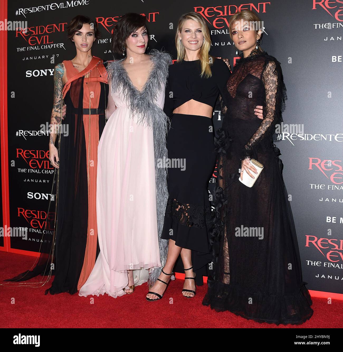 Ruby Rose, Milla Jovovich, Ali Larter and Rola attending the Los ...