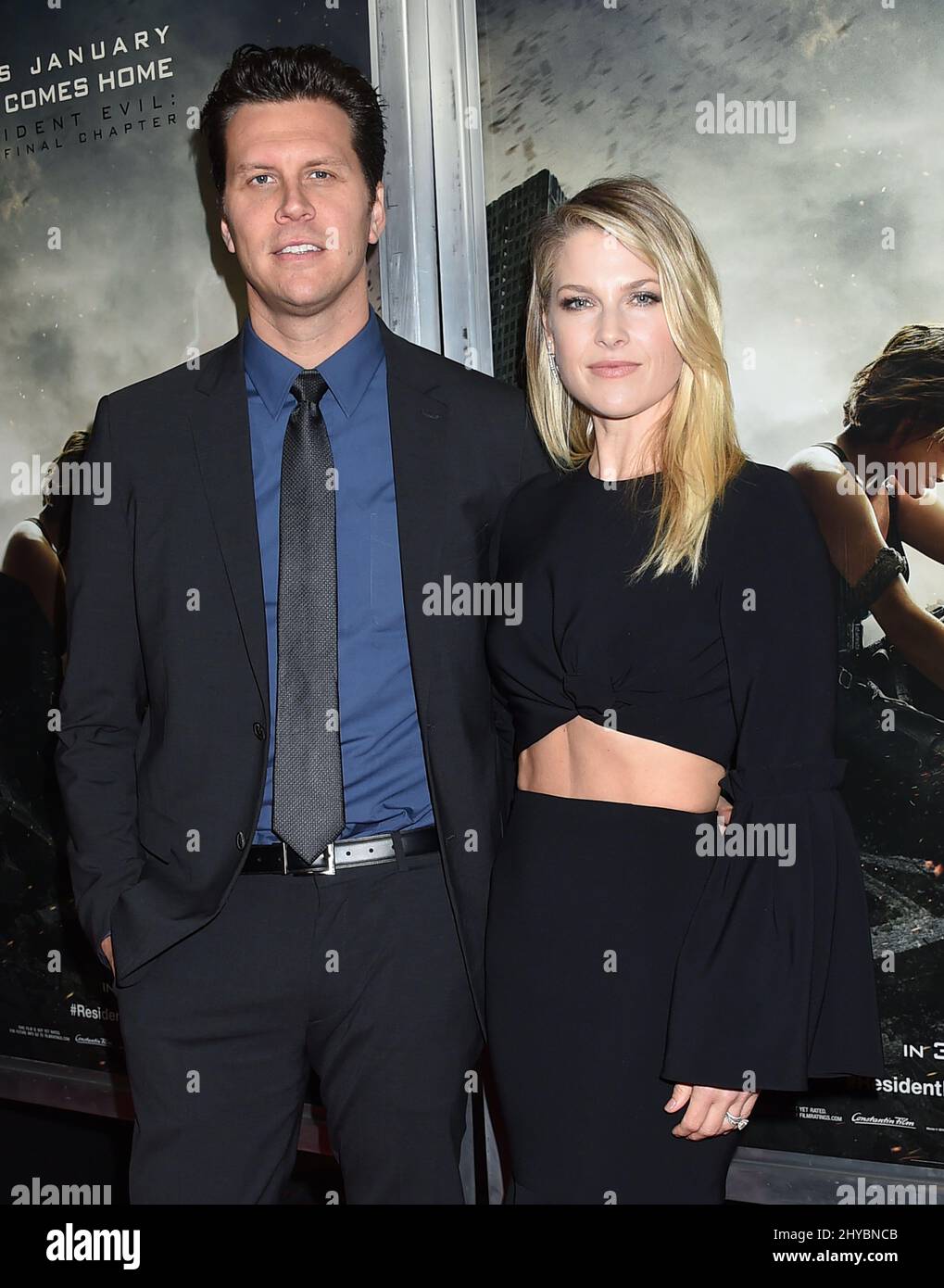 Ali Larter and Hayes MacArthur attending the Los Angeles premiere ...