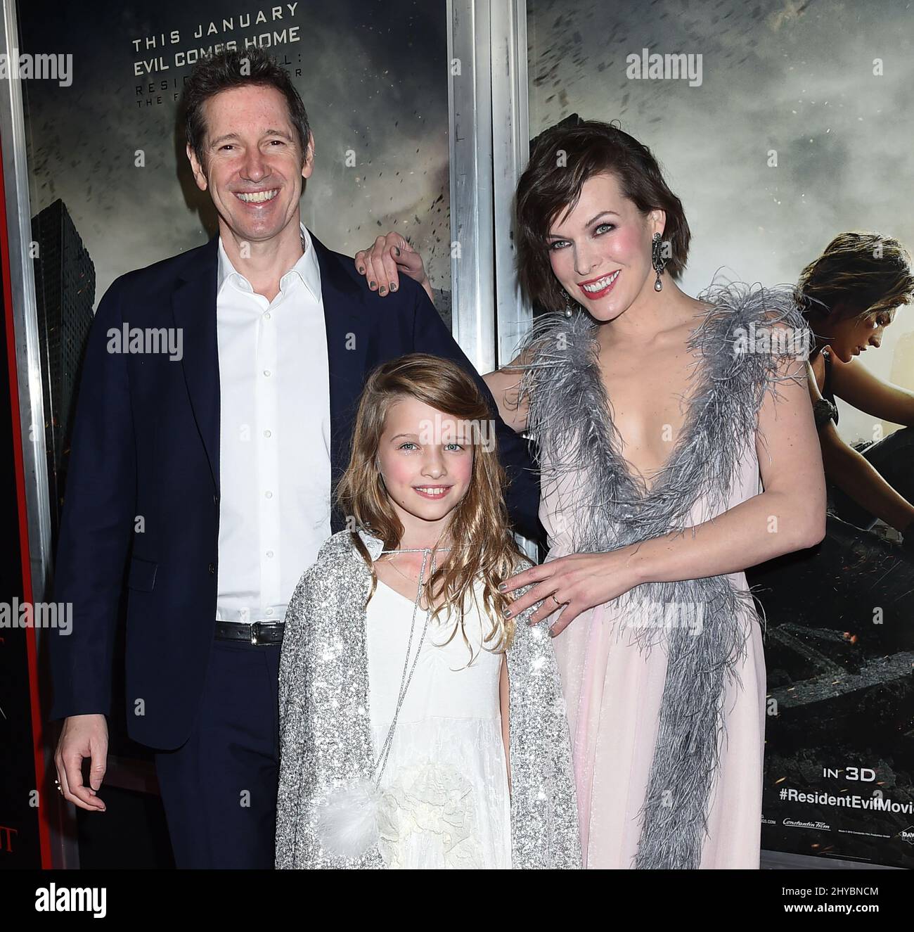 Paul W. S. Anderson, Milla Jovovich and Ever Anderson attending the Los ...