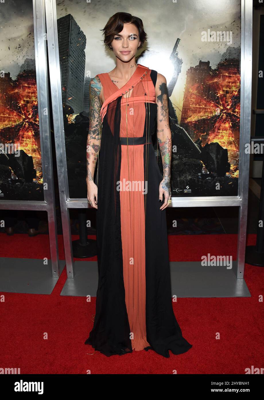 Ruby Rose attending the Los Angeles premiere screening of 'Resident ...