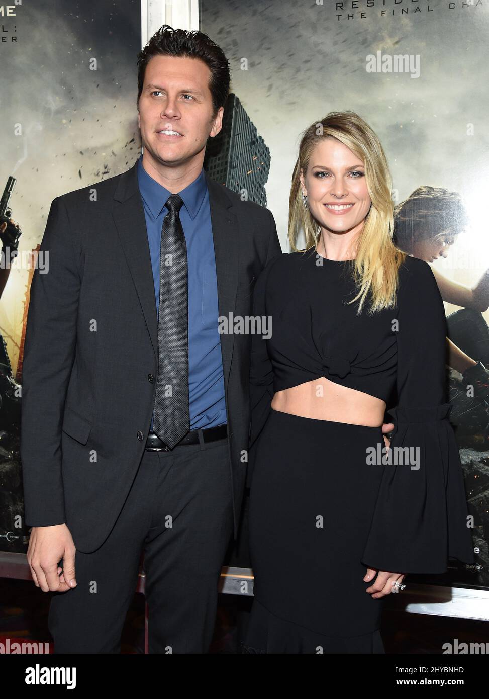 Ali Larter and Hayes MacArthur attending the Los Angeles premiere ...