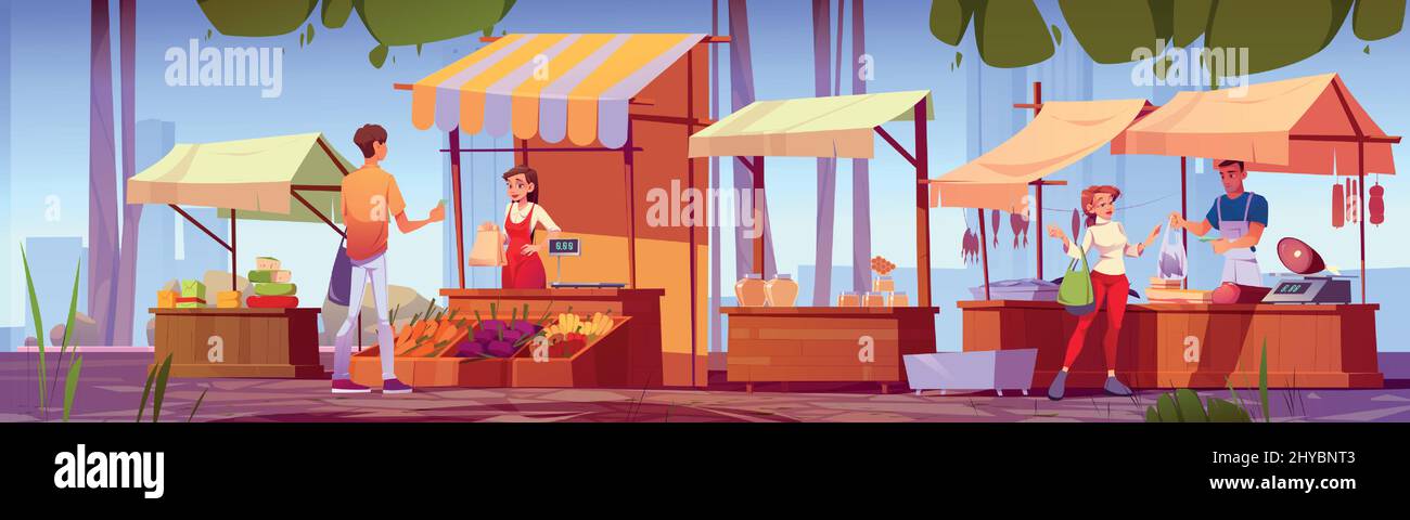 Stall stalls booth booths market farm Stock Vector Images - Alamy