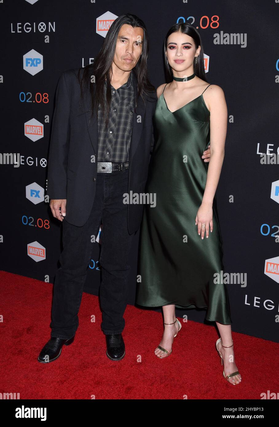 David Midthunder and Amber Midthunder arriving for the series premiere ...