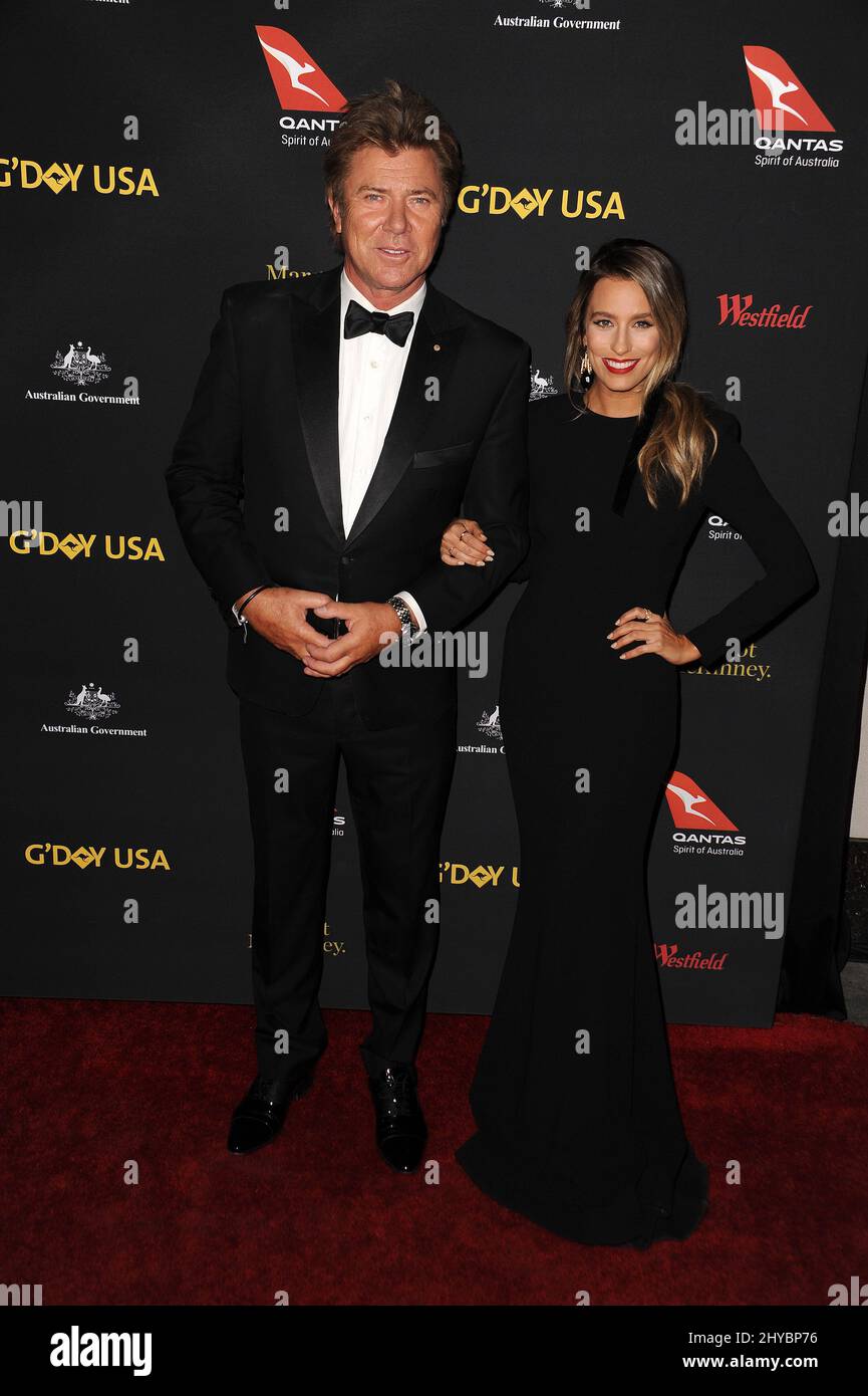 Richard Wilkins, Renee Bargh attends the 2017 G'Day USA Los Angeles ...