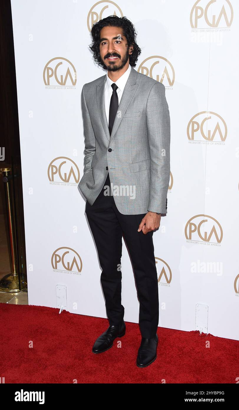 Dev Patel attending the 28th Annual Producers Guild Awards held at the ...