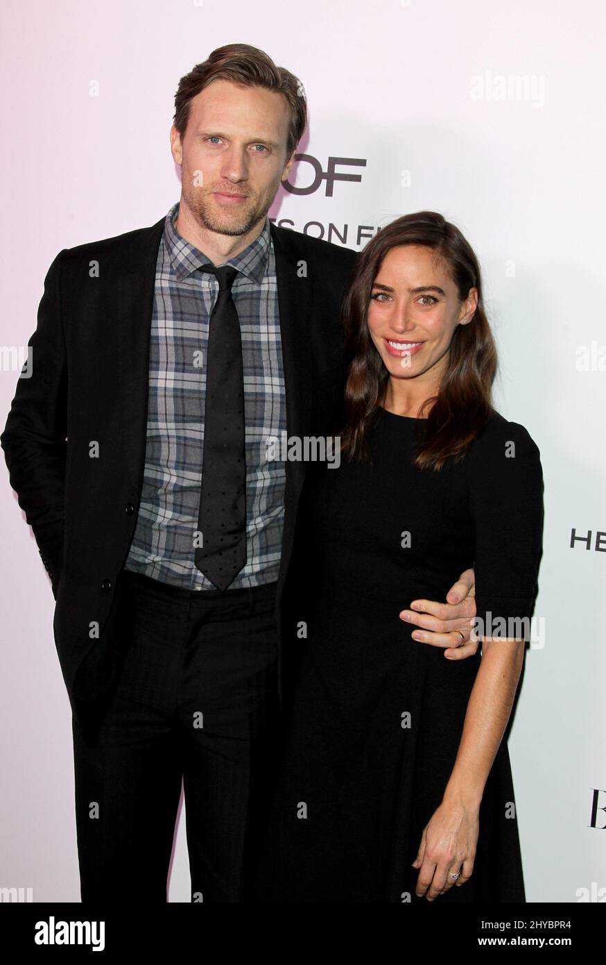 Teddy Sears and Milissa Skoro attending Harper's Bazaar Celebrating 150 ...