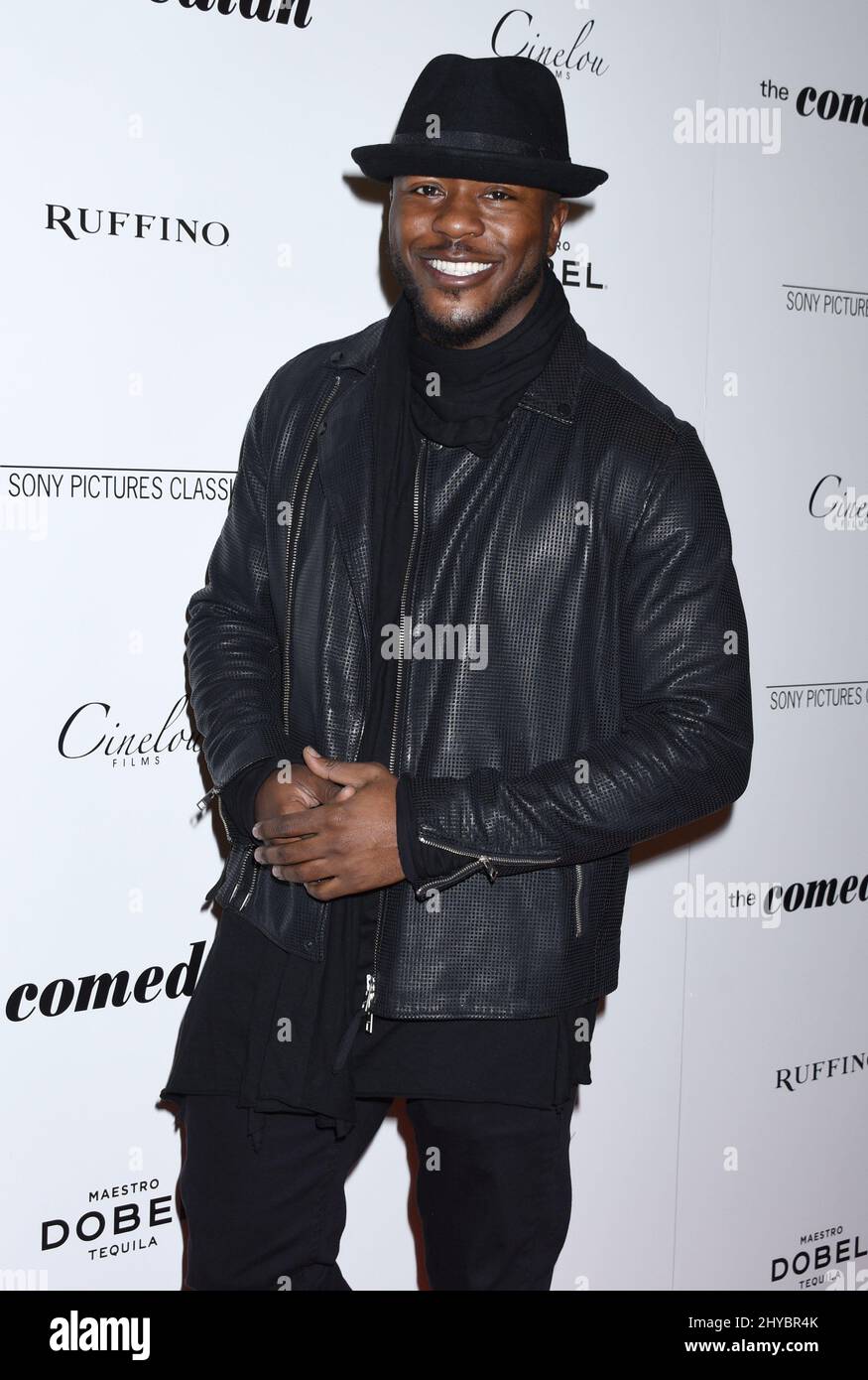 Edwin Hodge attends "The Comedian" Los Angeles Premiere held at Pacific ...