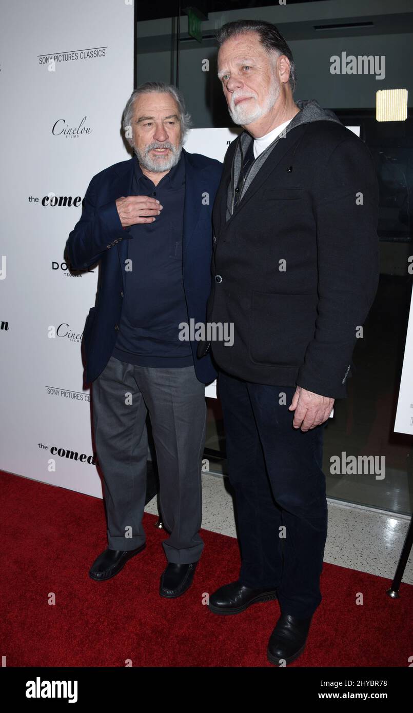 Robert De Niro and Taylor Hackford attends "The Comedian" Los Angeles ...