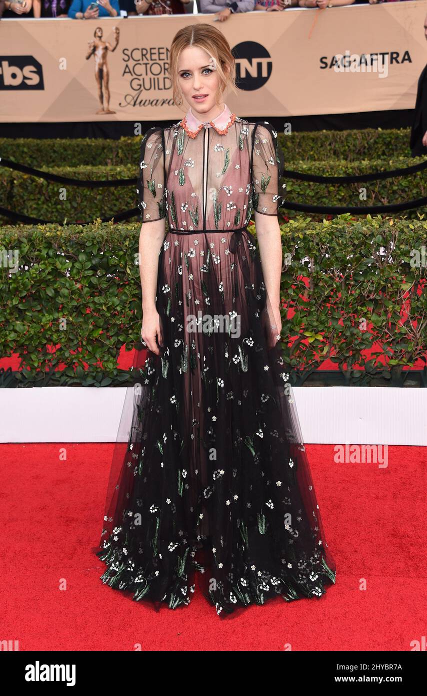 Claire Foy attending the 23rd Annual Screen Actors Guild Awards held at ...