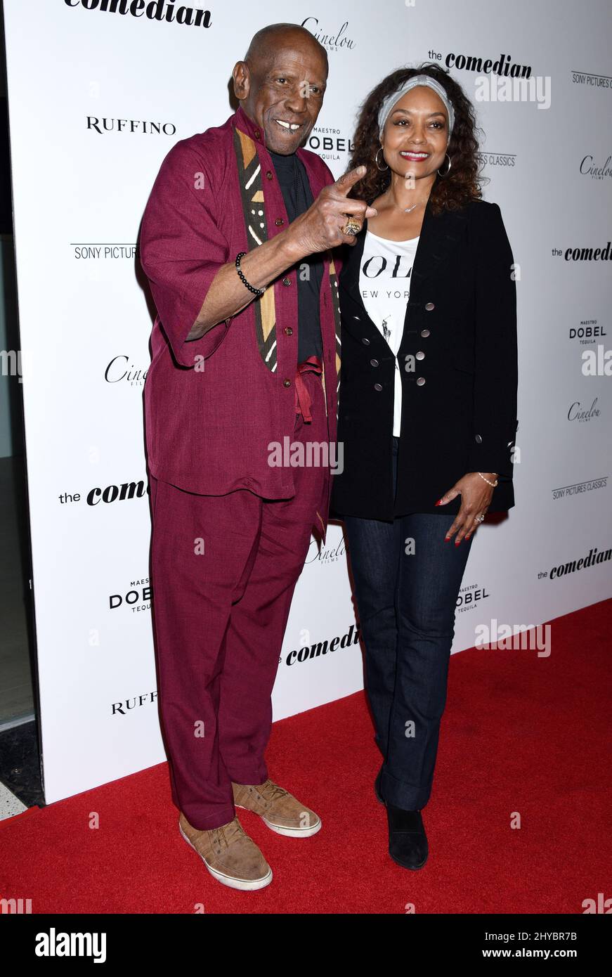 Lou Gossett Jr. and Shirley Neal attends "The Comedian" Los Angeles ...