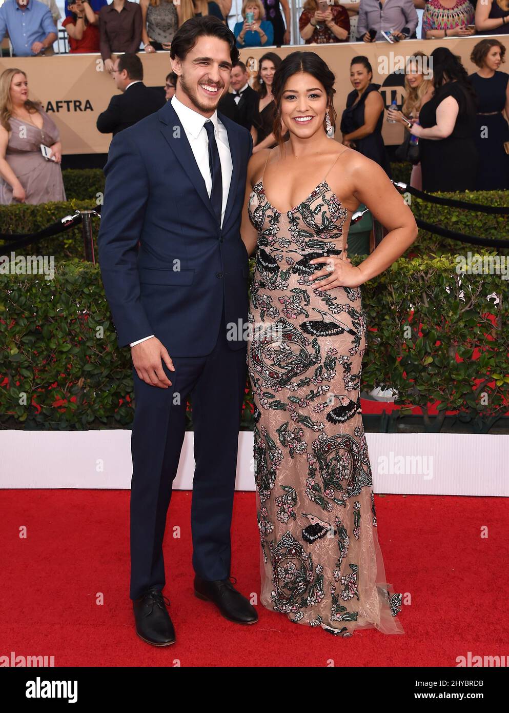 Gina Rodriguez attending the 23rd Annual Screen Actors Guild Awards ...