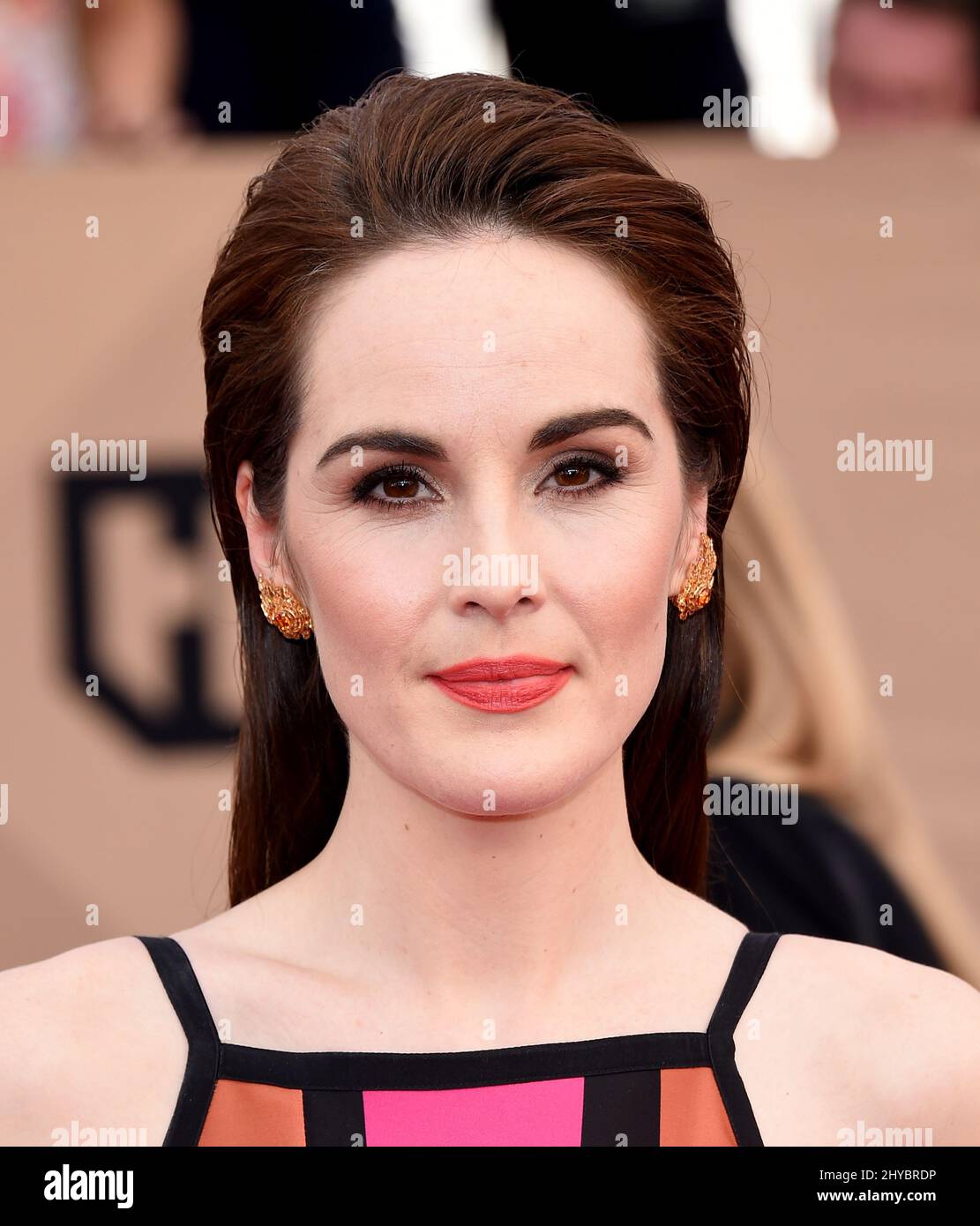 Michelle Dockery attending the 23rd Annual Screen Actors Guild Awards ...