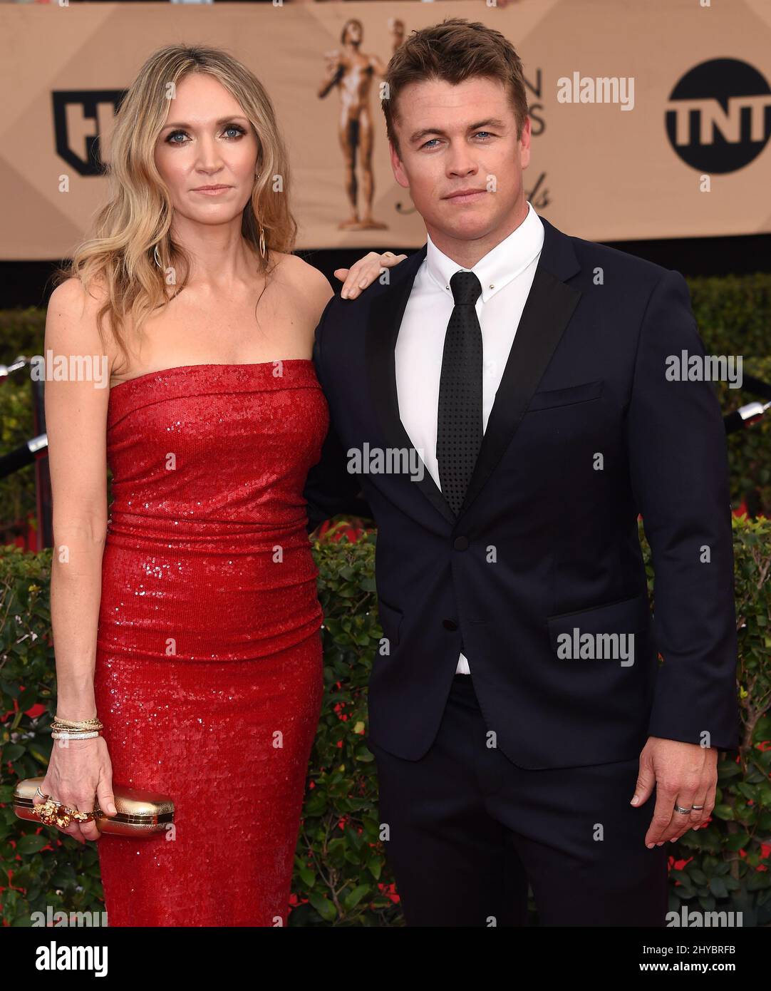 Luke Hemsworth and Samantha Hemsworth attending the 23rd Annual Screen ...