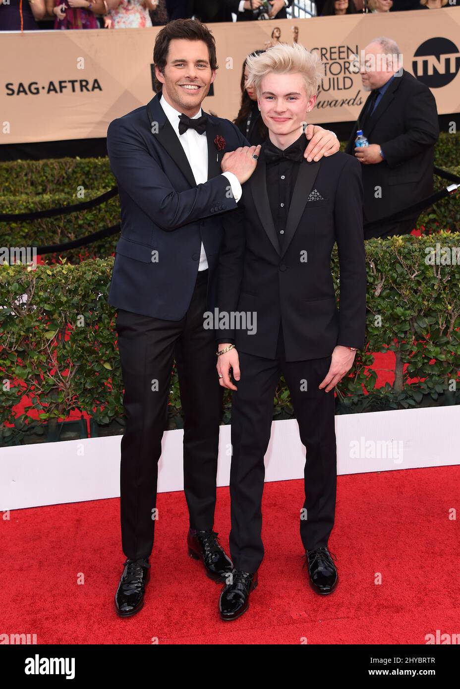James Marsden and Jack Marsden attending the 23rd Annual Screen Actors ...