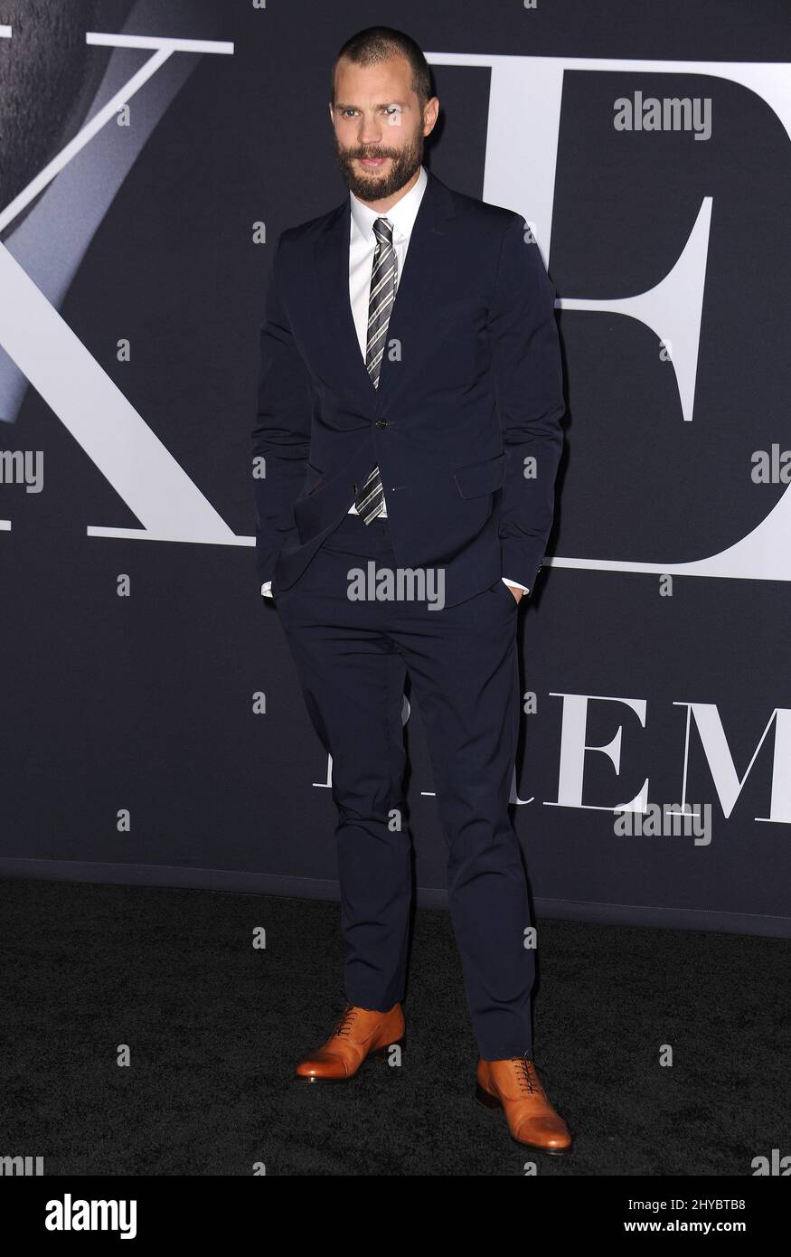 Jamie Dornan attending the "Fifty Shades Darker" premiere held at The ...