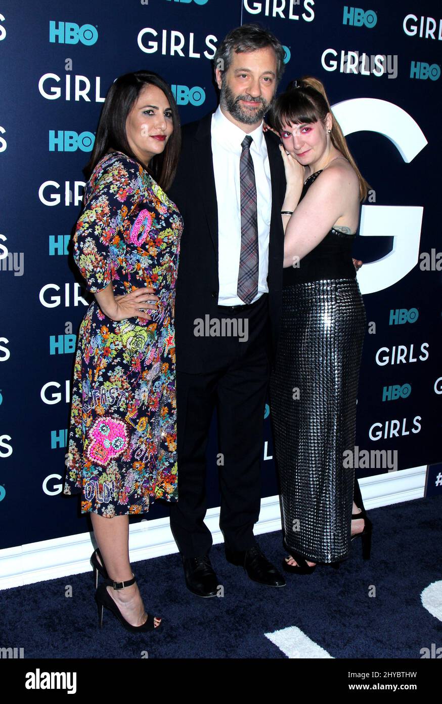 Jennifer Konner, Judd Apatow & Lena Dunham attending the 'Girls' Sixth ...