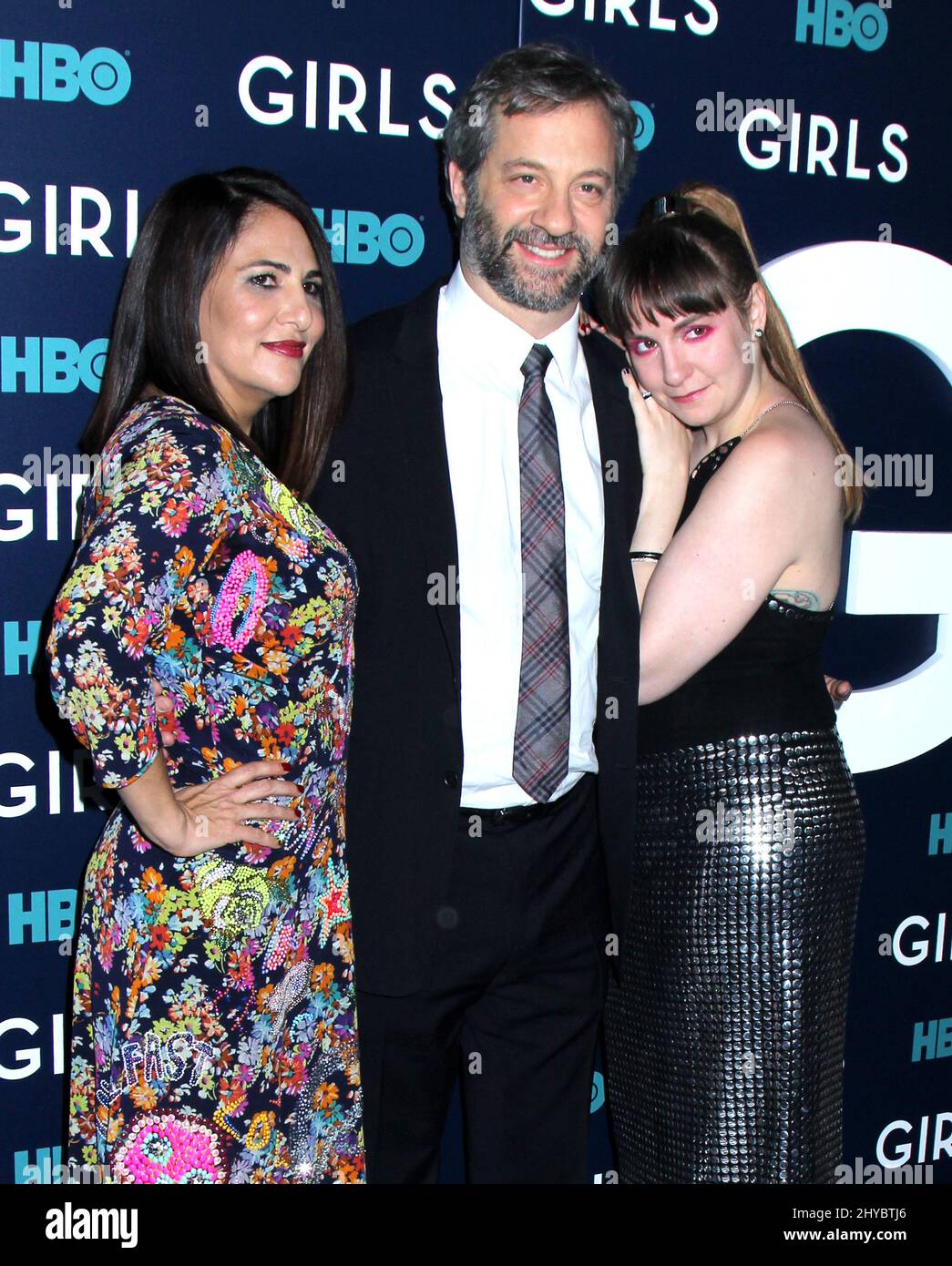 Jennifer Konner, Judd Apatow & Lena Dunham attending the 'Girls' Sixth ...