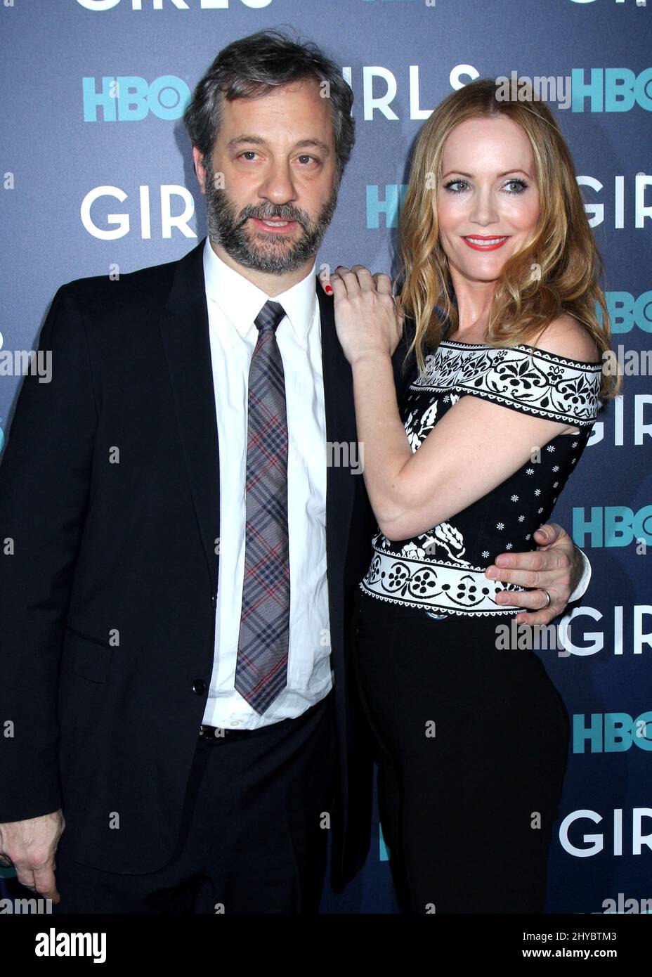 Judd Apatow & Leslie Mann attending the 'Girls' Sixth & Final Season ...