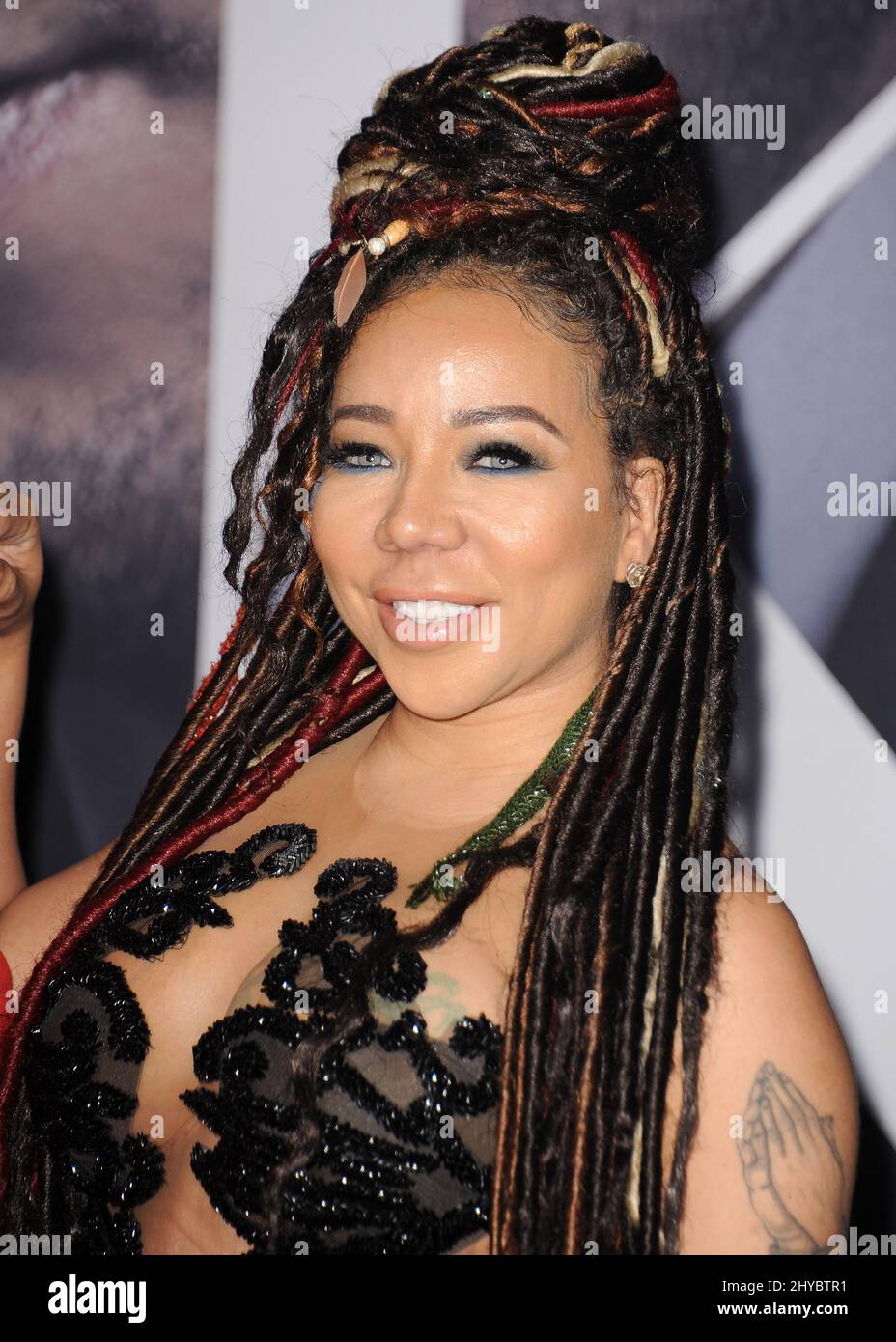 Tameka "Tiny" Harris arriving to the "Fifty Shades Darker" Premiere held at The Theatre at Ace ...