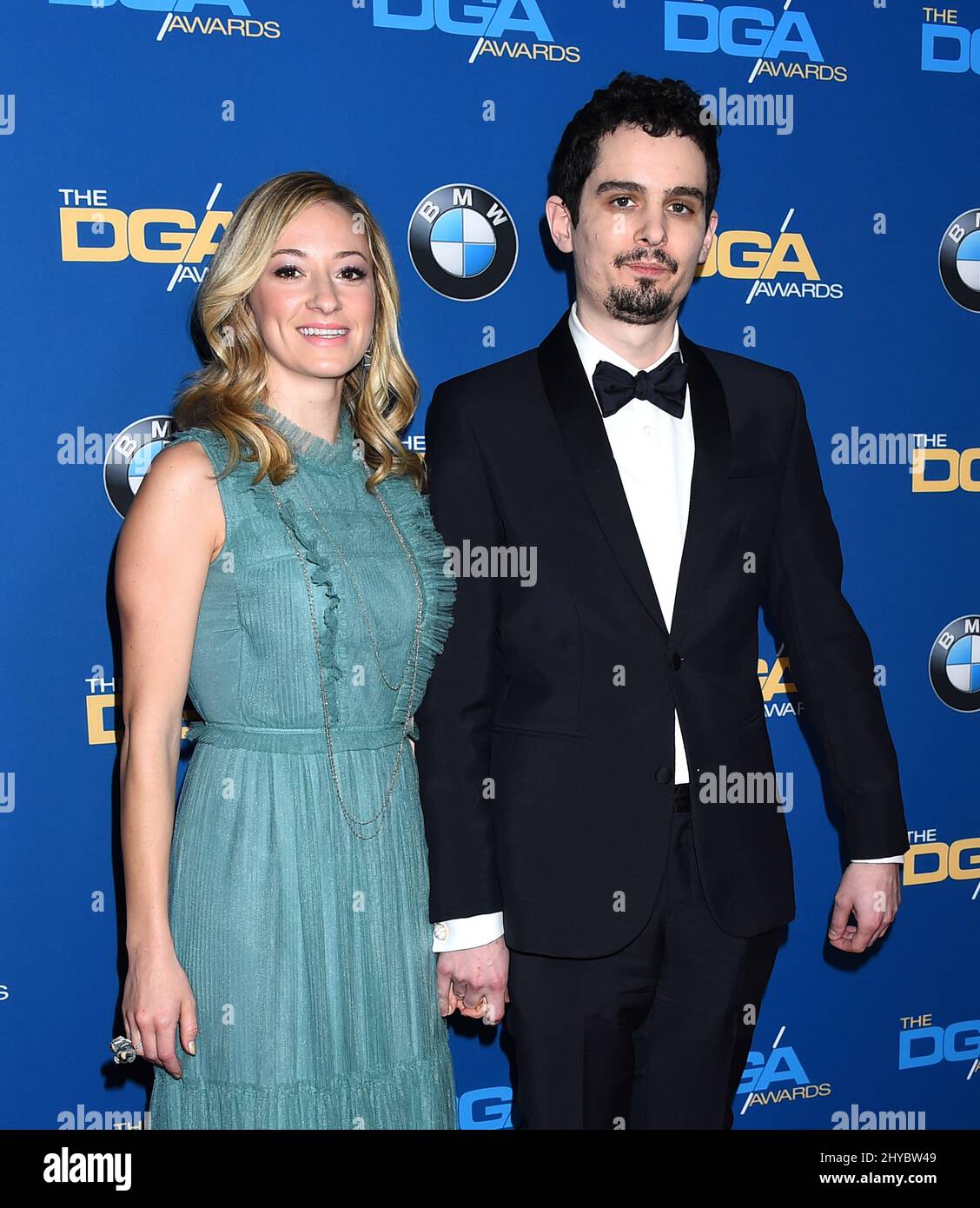 Damien Chazelle and Olivia Hamilton arriving for the 69th Annual ...