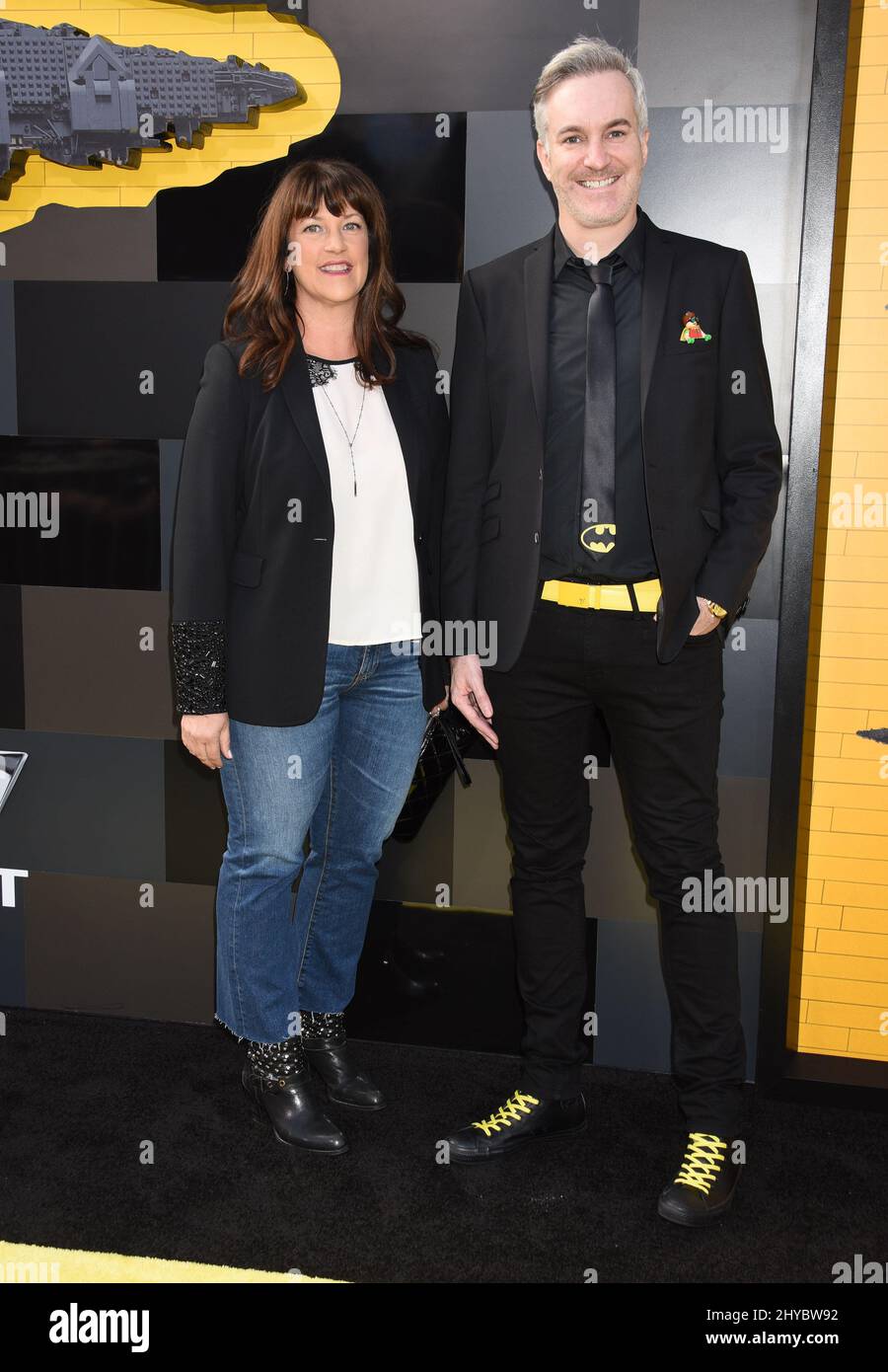 Jill Wilfert and Matthew Ashton attending the The Lego Batman Movie in ...