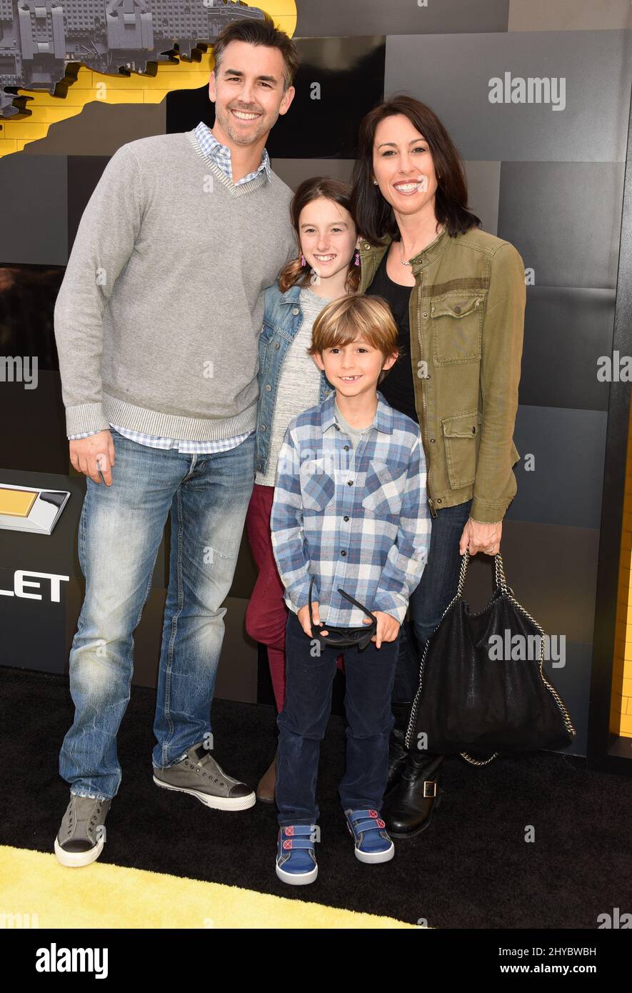 Janet Evans, Bill Willson, Sydney Wilson and Jake Wilson attending the ...