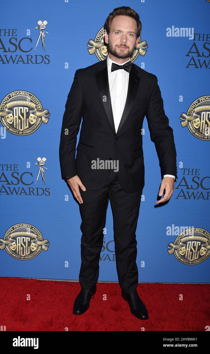 Patrick J. Adams attending the 31st Annual ASC Awards in Los Angeles ...
