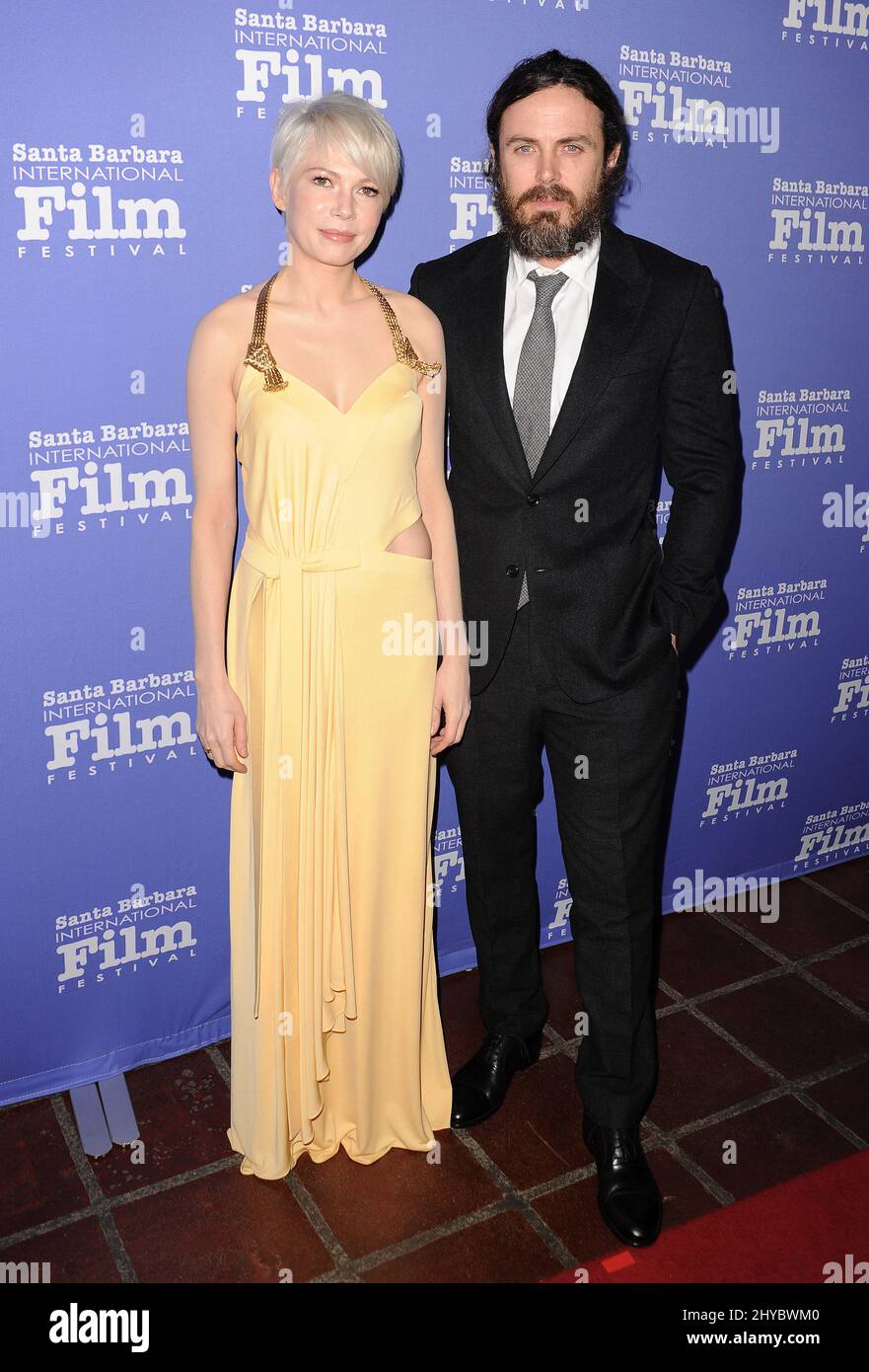 Michelle Williams, Casey Affleck attending The 32nd Santa Barbara ...