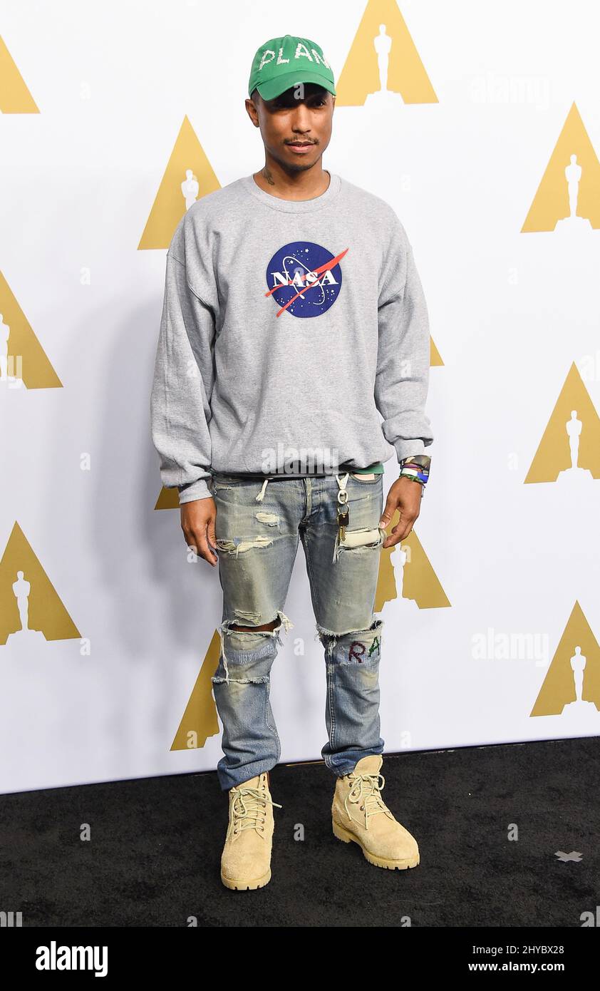 Pharrell Williams arriving to the Oscar Nominee Luncheon 2017 held at ...