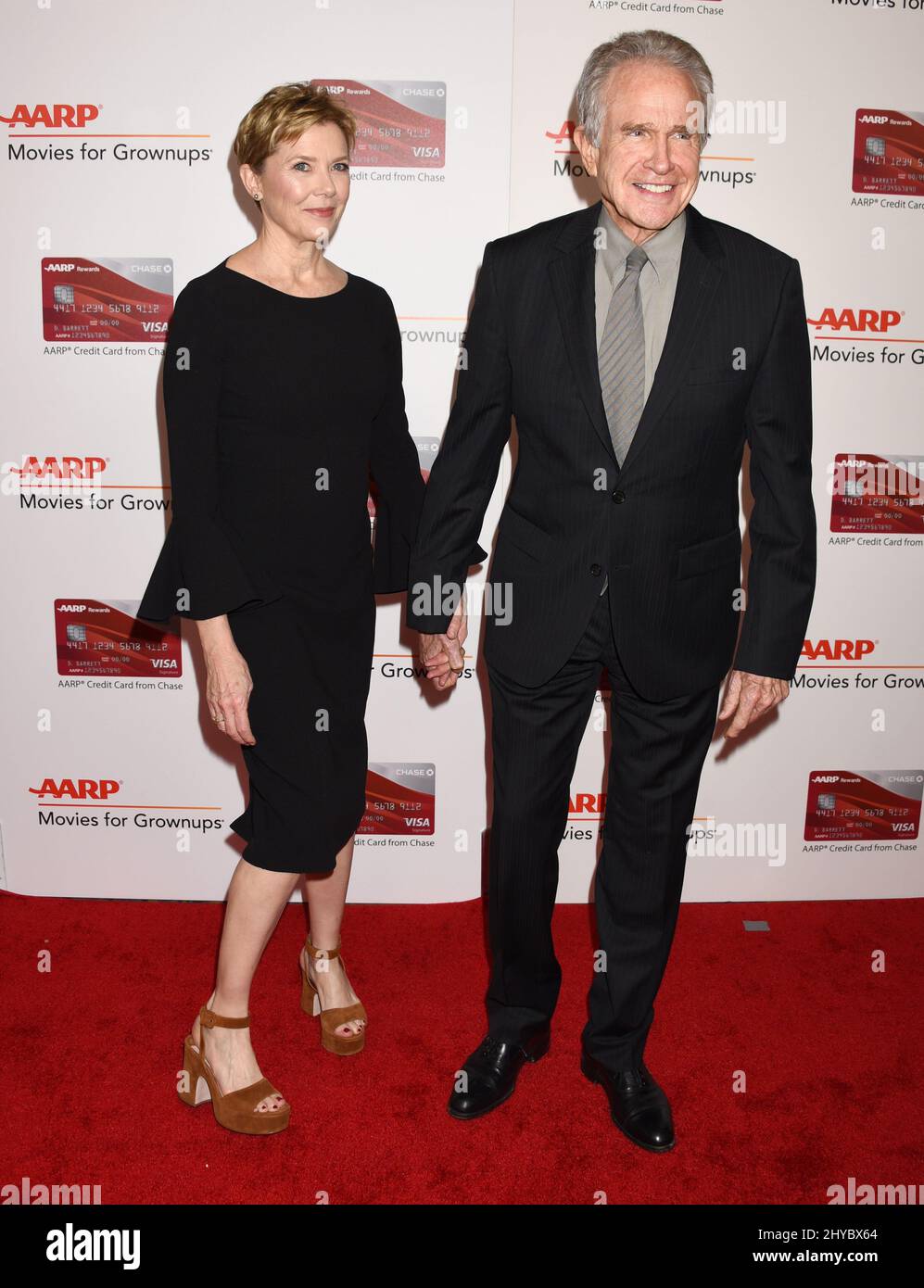 Annette Bening and Warren Beatty attending the 16th Annual Movies For ...