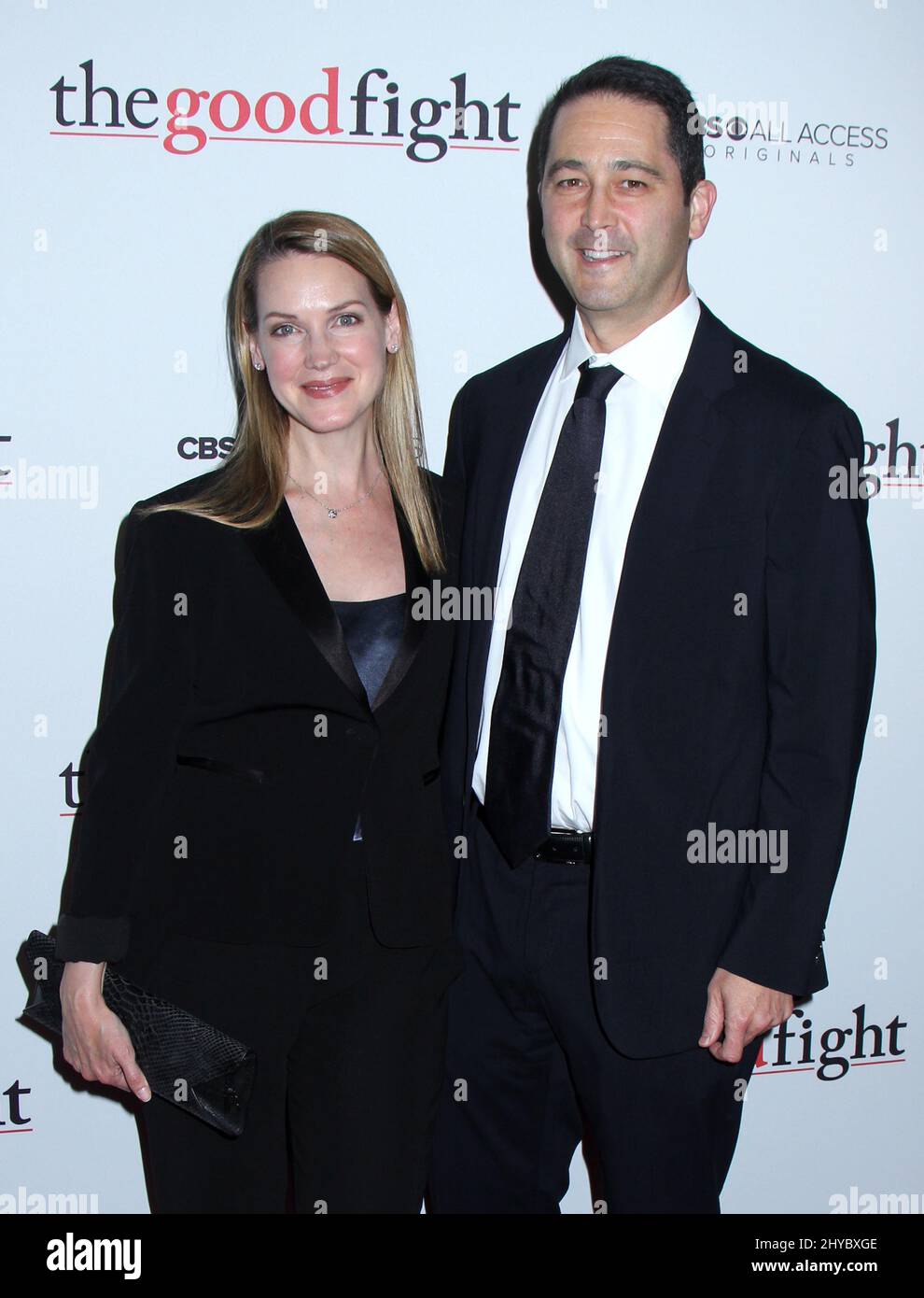 Francie Swift & husband Brad Blumenfeld arriving for 'The Good Fight ...