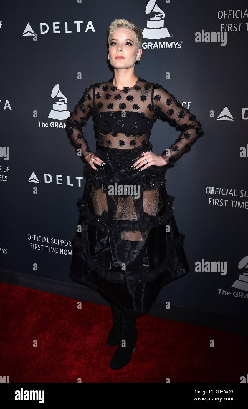Halsey arriving for the Delta Air Lines official Grammy event held at ...