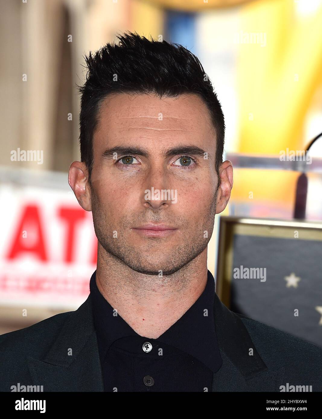 Adam levine adam levines hollywood walk hi-res stock photography and ...