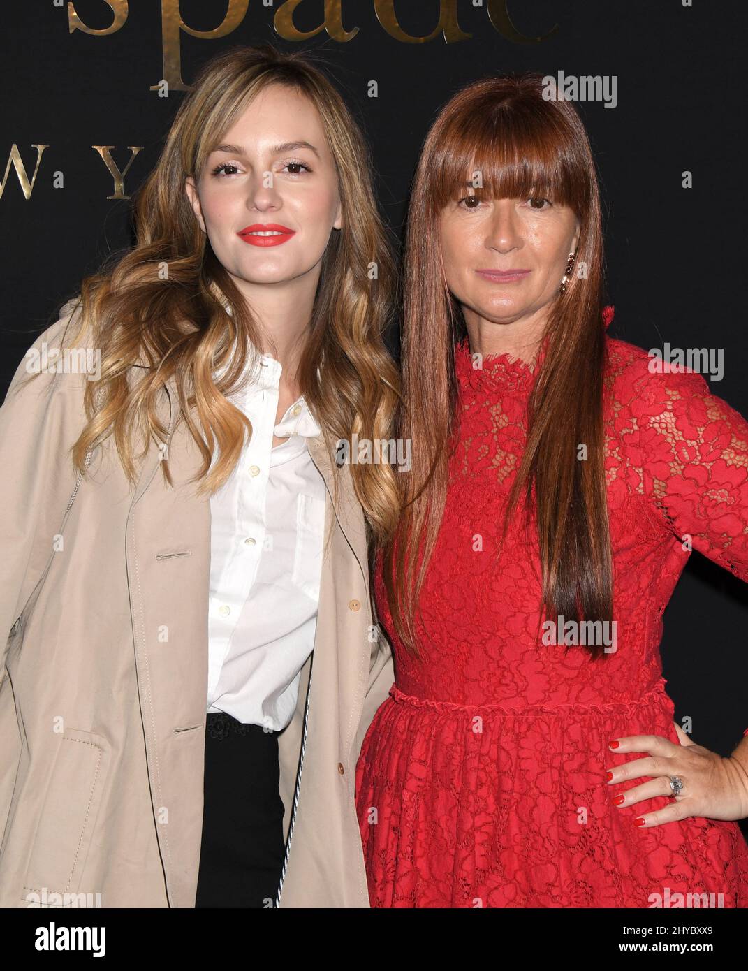 Leighton Meester and Deborah Lloyd attending the Kate Spade Spring 2017 ...