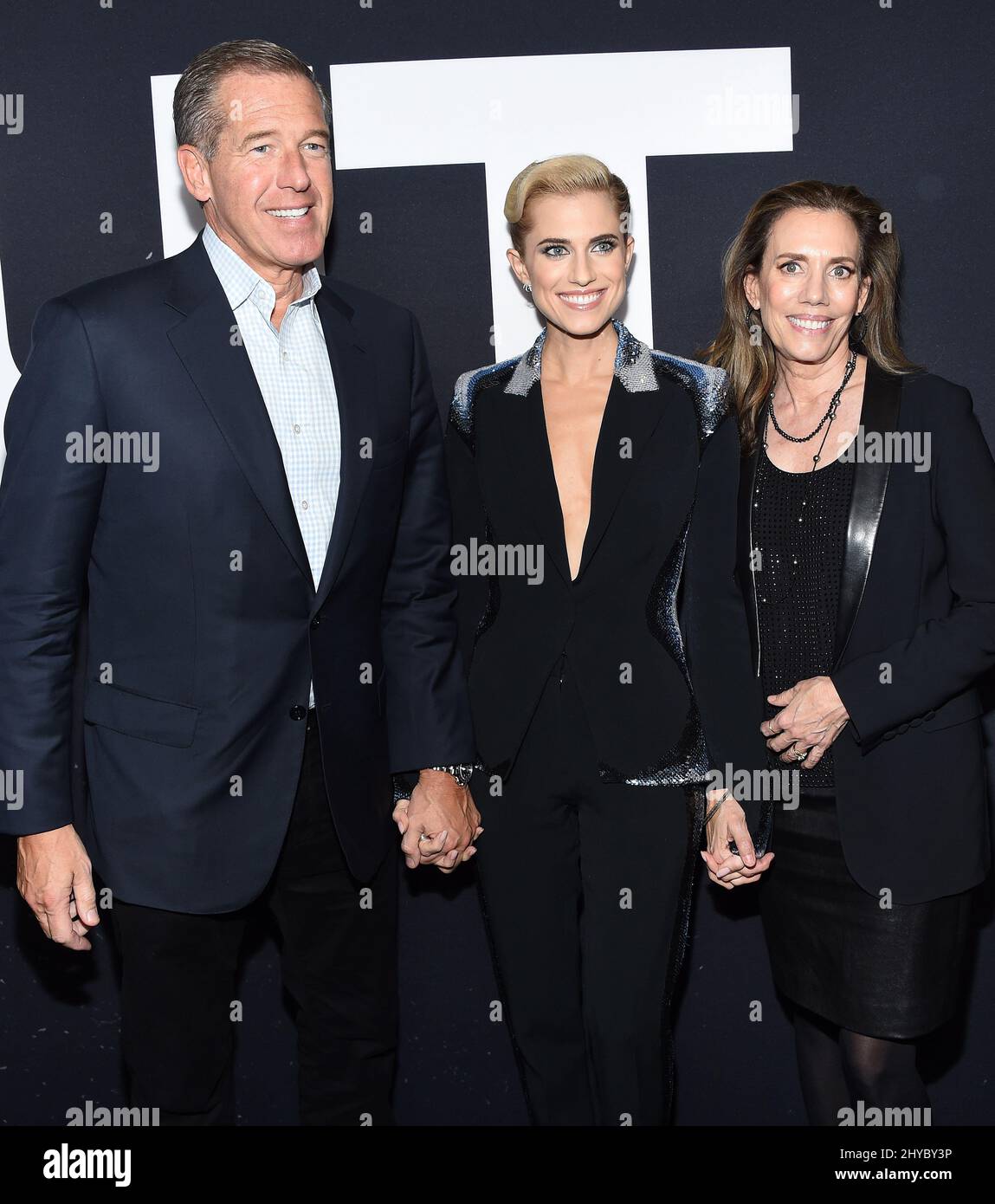 Brian Williams, Allison Williams and Jane Stoddard Williams arriving to ...