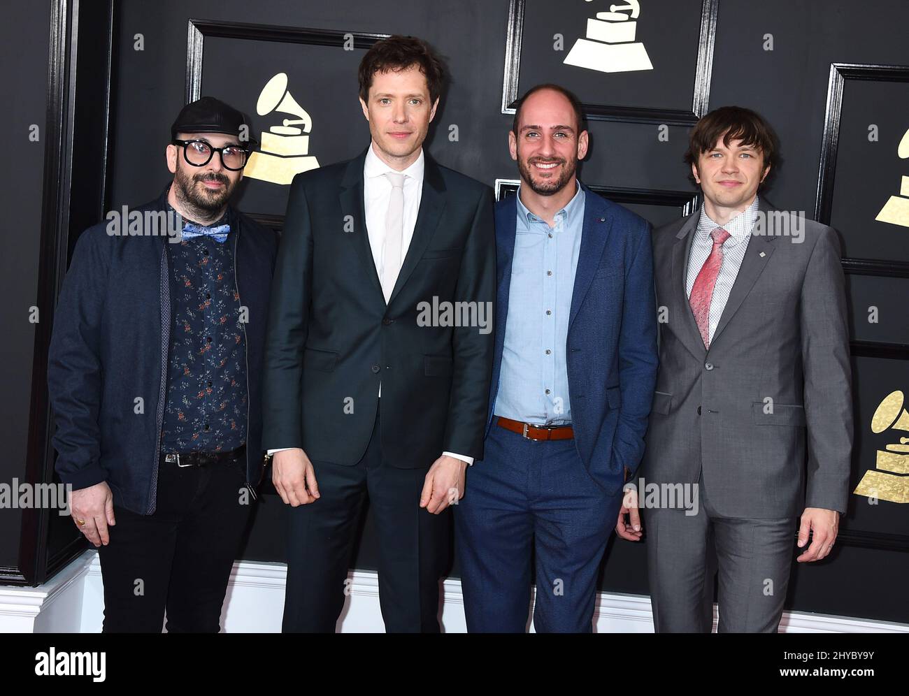 OK Go attending the 59th Annual Grammy Awards in Los Angeles Stock ...