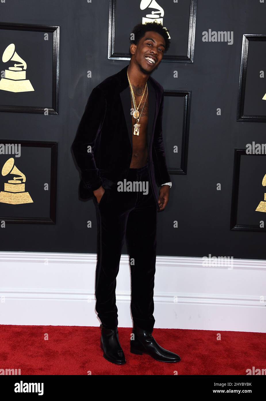 Desiigner attending the 59th Annual Grammy Awards in Los Angeles Stock ...