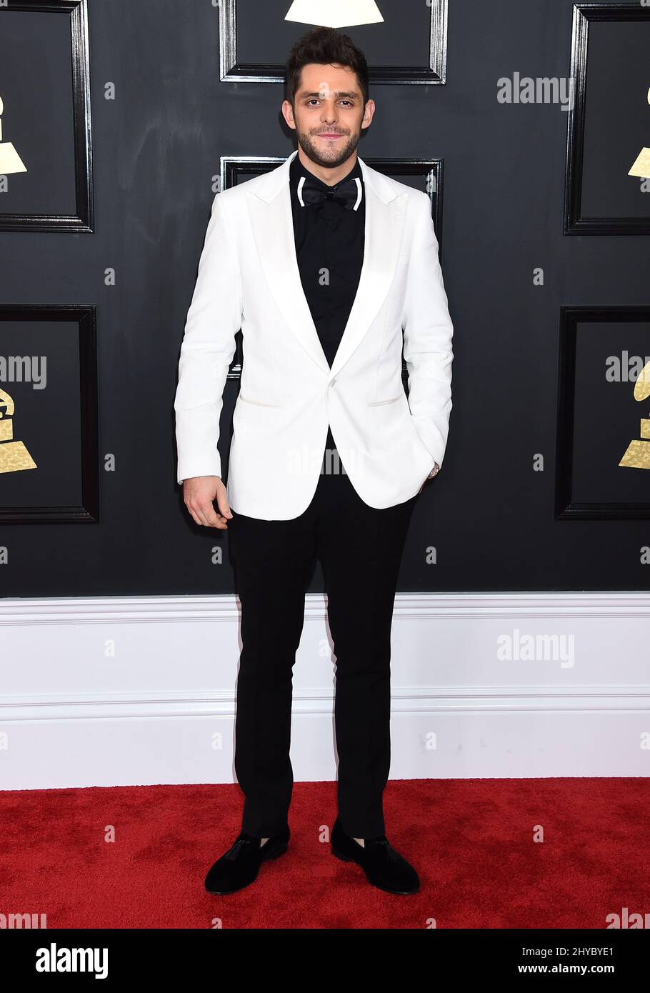 Thomas Rhett attending the 59th Annual Grammy Awards in Los Angeles ...