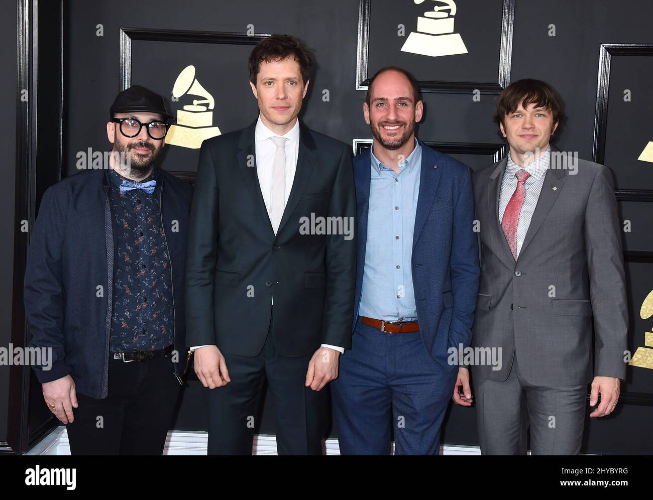OK Go attending the 59th Annual Grammy Awards in Los Angeles Stock ...