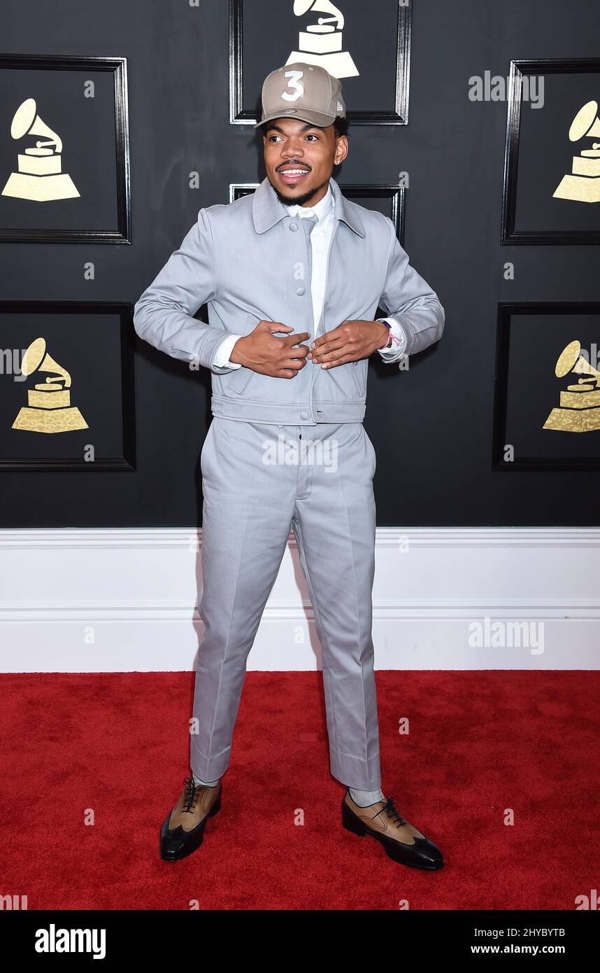 Chance The Rapper attending the 59th Annual Grammy Awards in Los ...