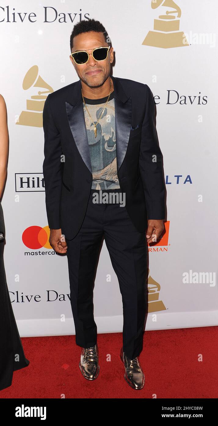 Maxwell, Julissa Bermudez attends the 2017 Pre-GRAMMY Gala and Salute ...
