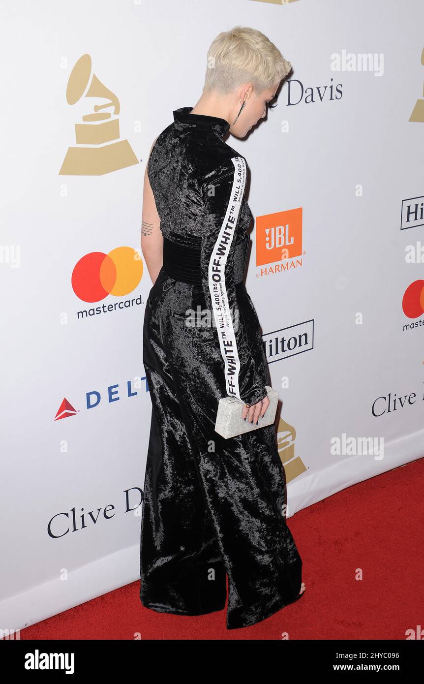 Halsey attends the 2017 Pre-GRAMMY Gala and Salute To Industry Icons ...