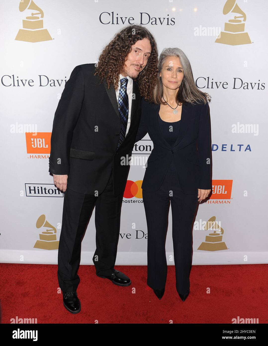 Weird Al Yankovic, Suzanne Krajewski attends the 2017 Pre-GRAMMY Gala ...