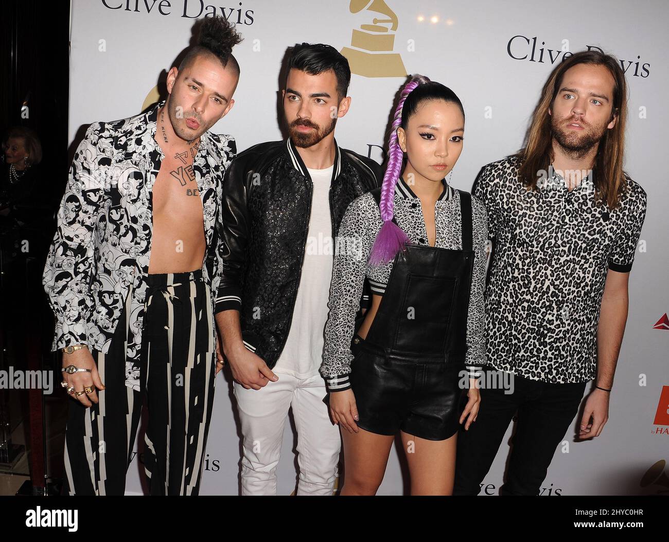 Joe Jonas, Cole Whittle attends the 2017 Pre-GRAMMY Gala and Salute To ...